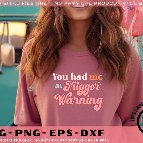 You Had Me at Trigger Warning Sticker - Etsy