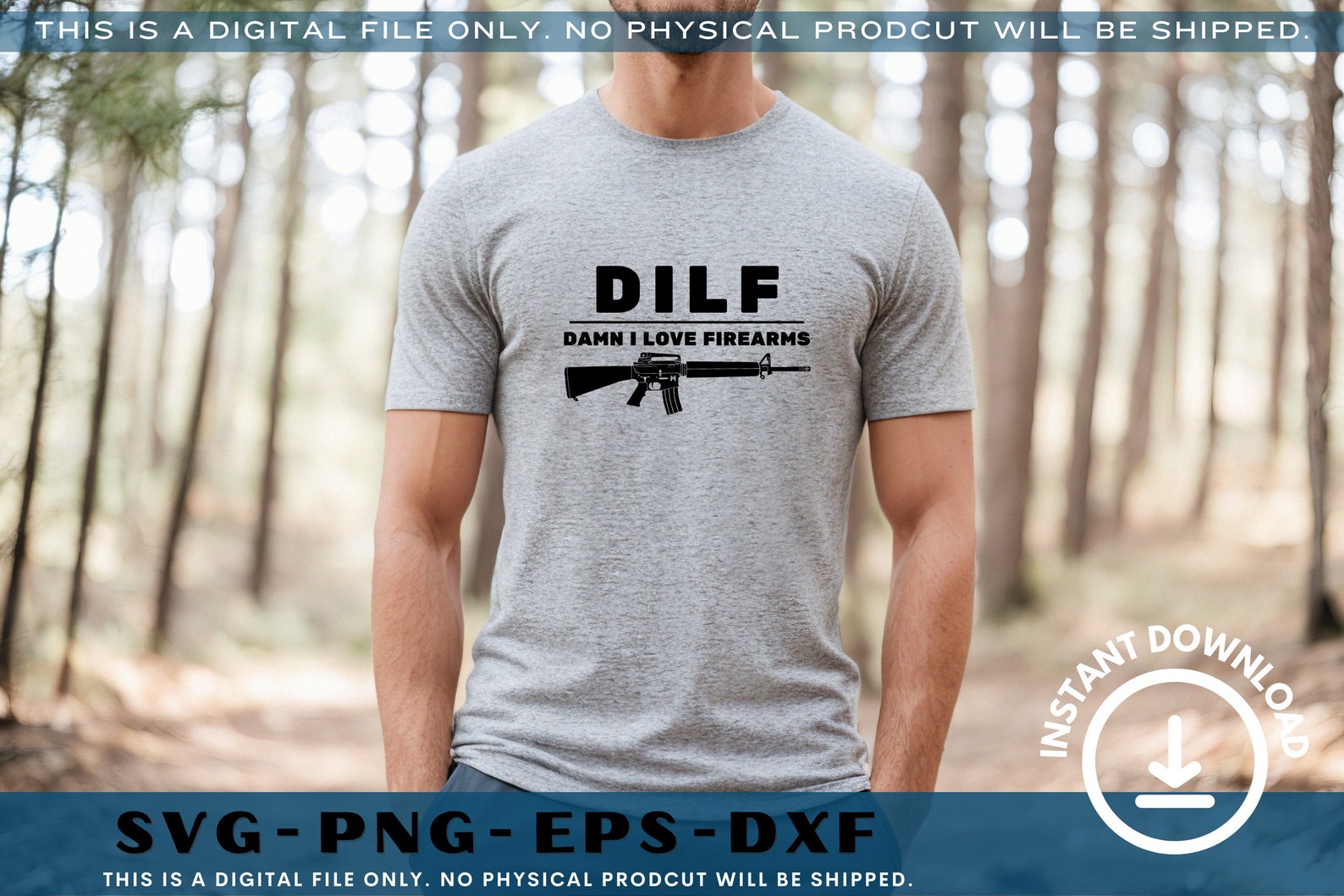 DILF Damn I Love Firearms Svg, Dad Svg, 2nd Amendment Svg, Gun Svg, Dilf Svg, Digital Download ...