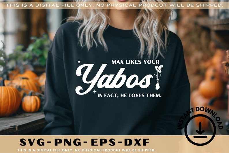 Max Likes Your Yabos SVG: Hocus Pocus Halloween Design (digital) - Etsy
