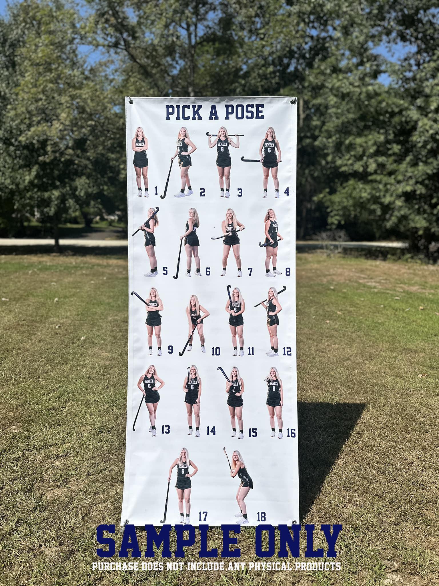 Field Hockey Pick A Pose Posing Guide - Fully Editable - Etsy