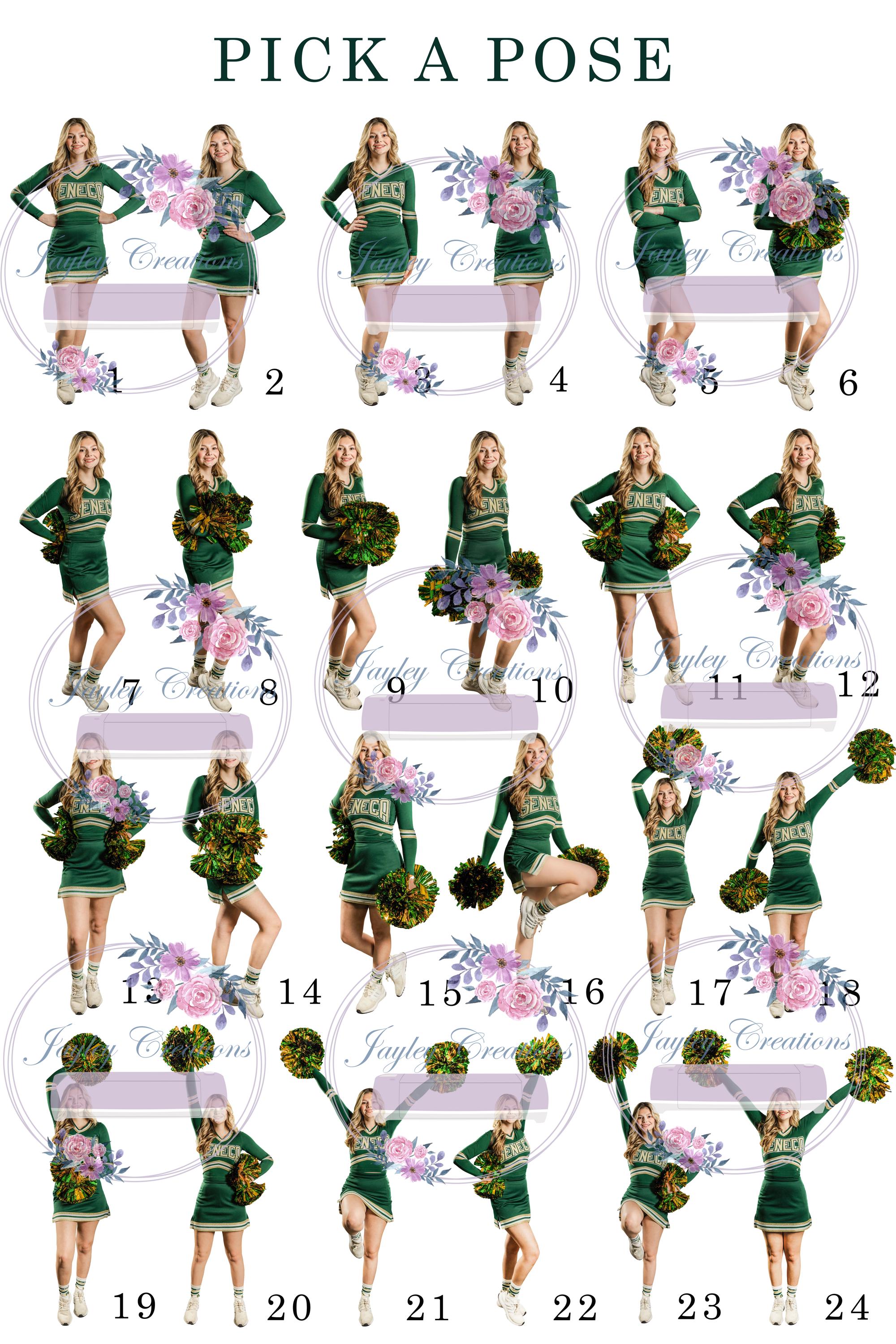 Cheerleading Pick A Pose Posing Guide - Fully Editable - Etsy