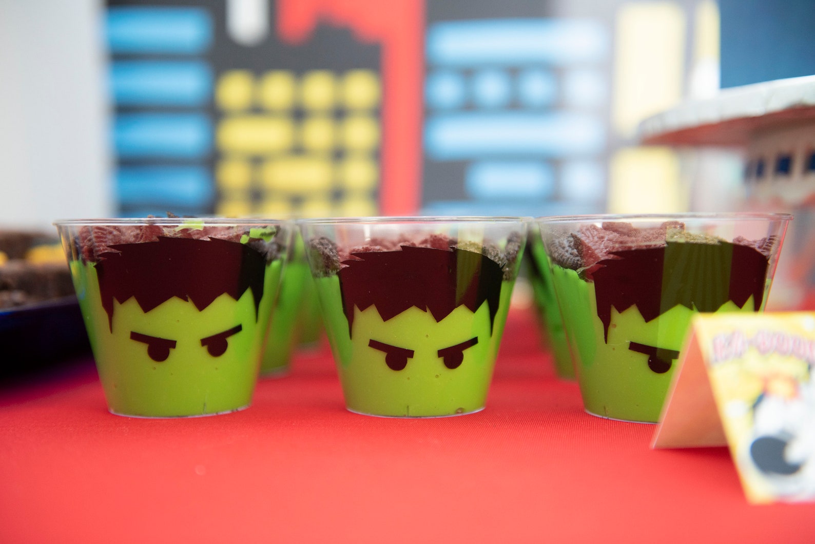 Hulk Pudding Cups - Etsy Canada