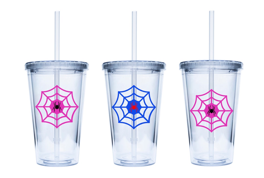 Spider Web 16 Oz Tumbler Cup Spidey and His Amazing Friends - Etsy