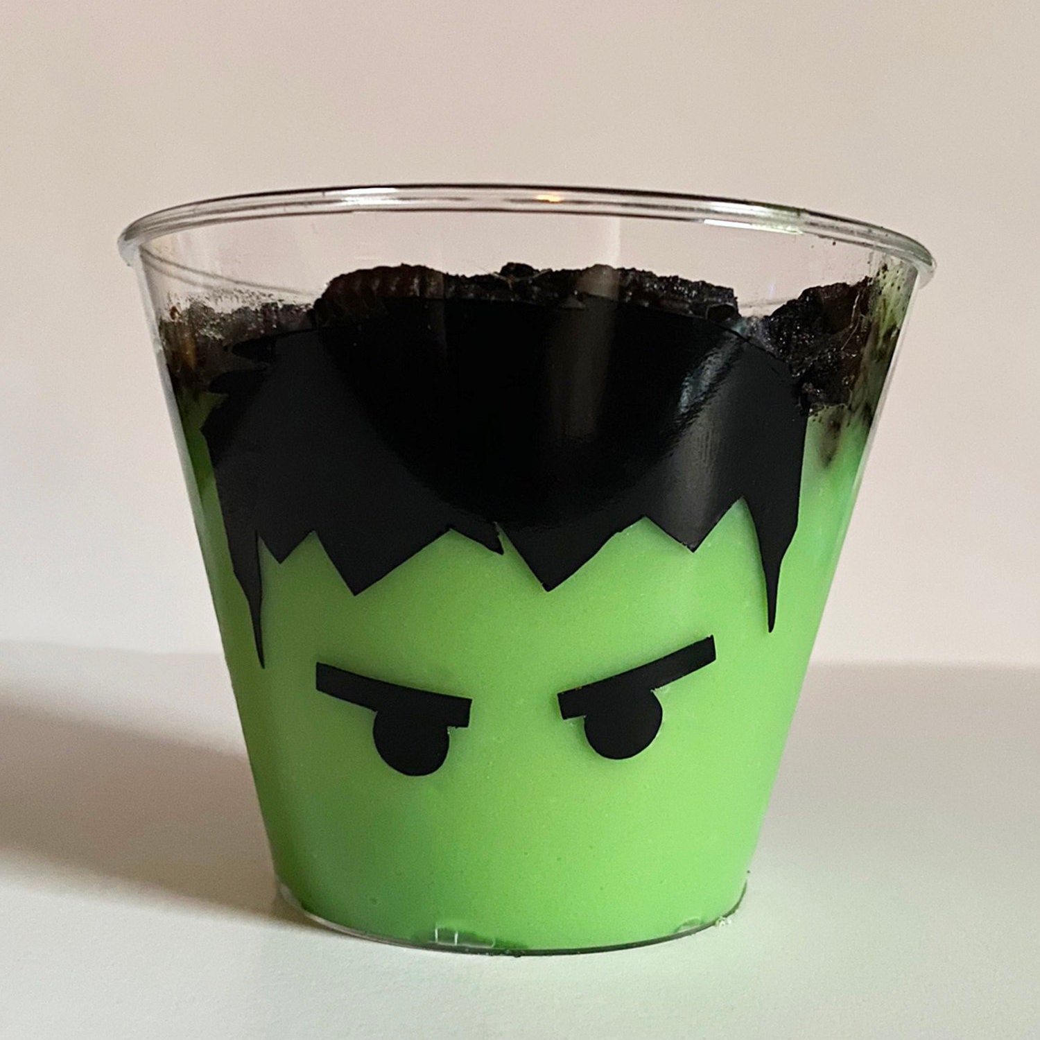 Hulk Pudding Cups | Etsy