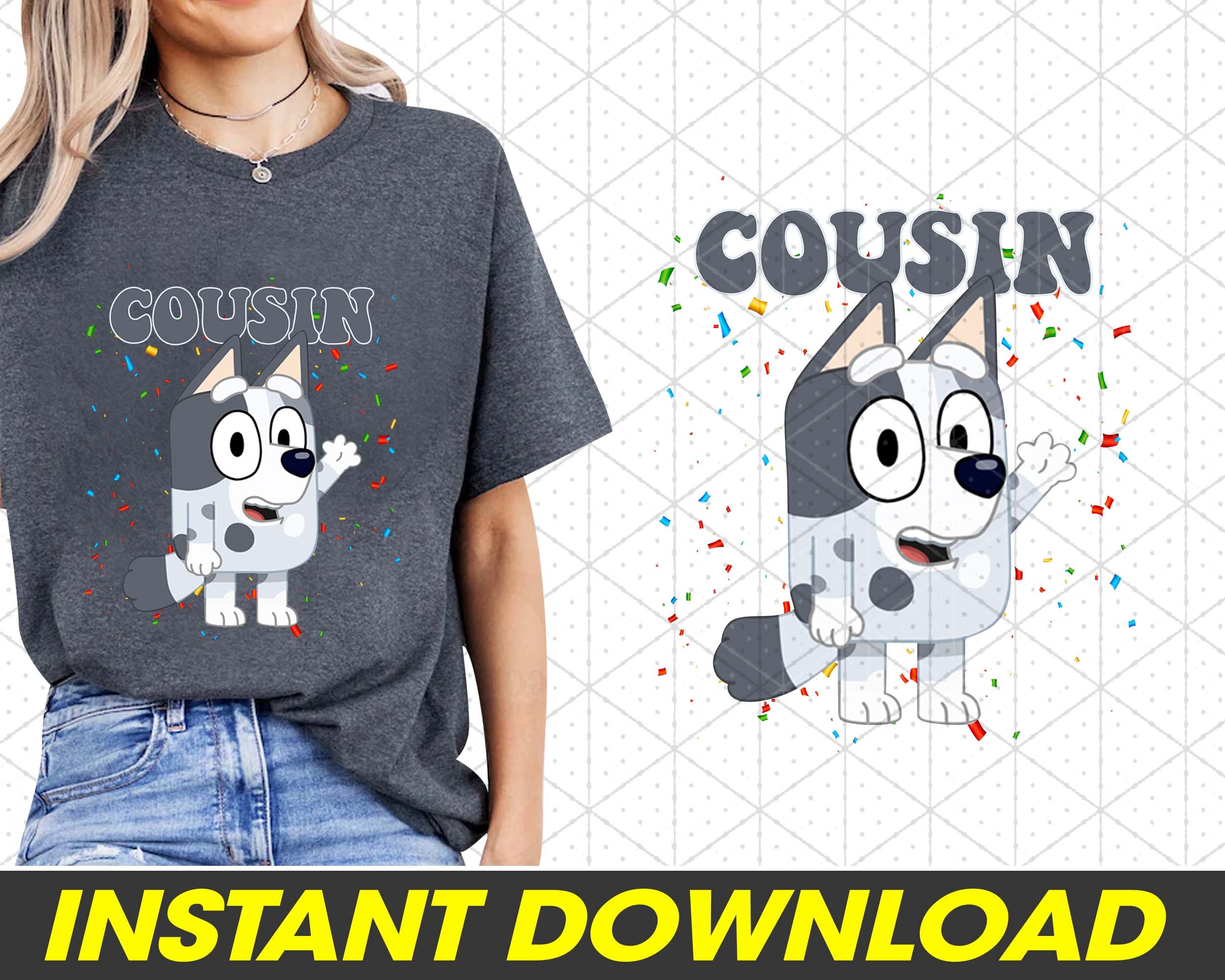 Cousin Bluey PNG, Bluey and Bingo, Bluey Family PNG, Bluey Friends Png ...