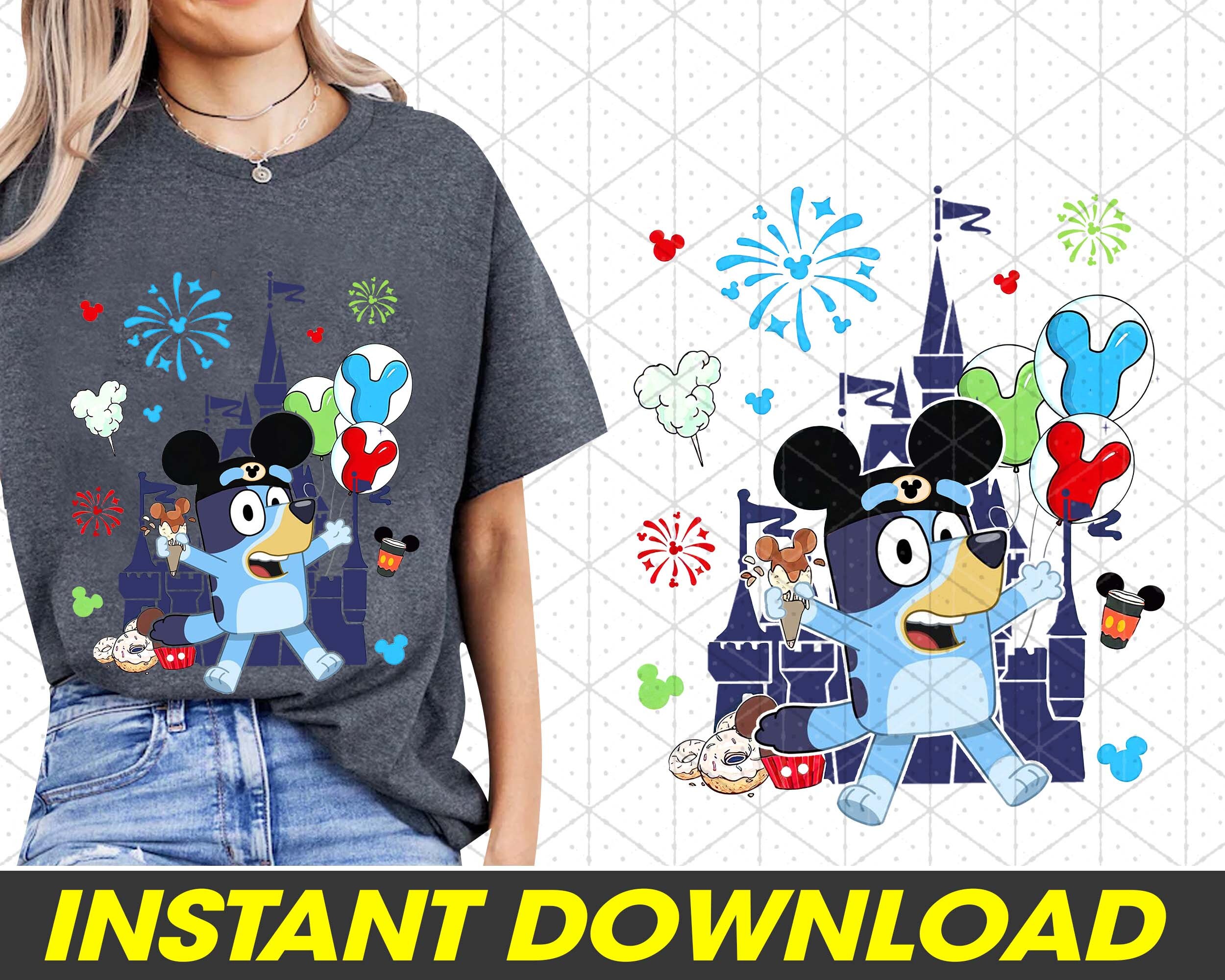 Bluey Mickey Mouse PNG, Bluey and Bingo Png, Bluey Family PNG, Bluey ...