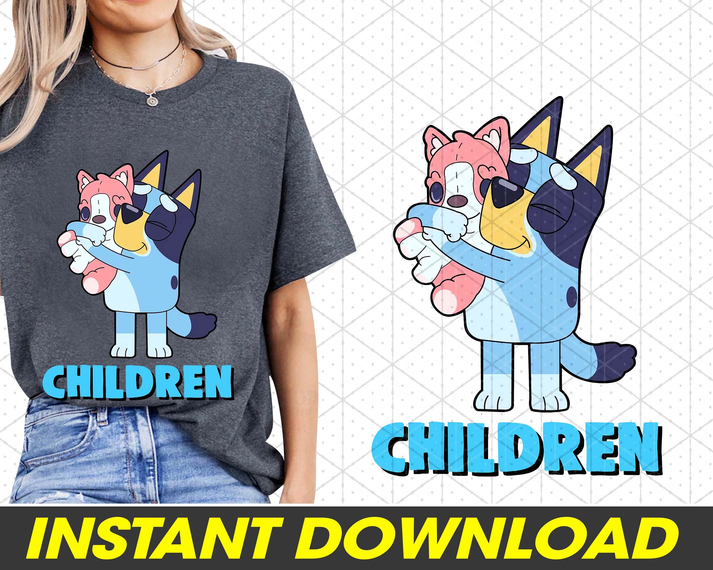 Children Bluey PNG, Bluey Back to School Png, Bluey Family PNG, Bluey ...