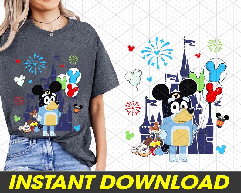 Bluey Mickey Mouse PNG, Bluey And Bingo Png, Bluey Family PNG, Bluey ...