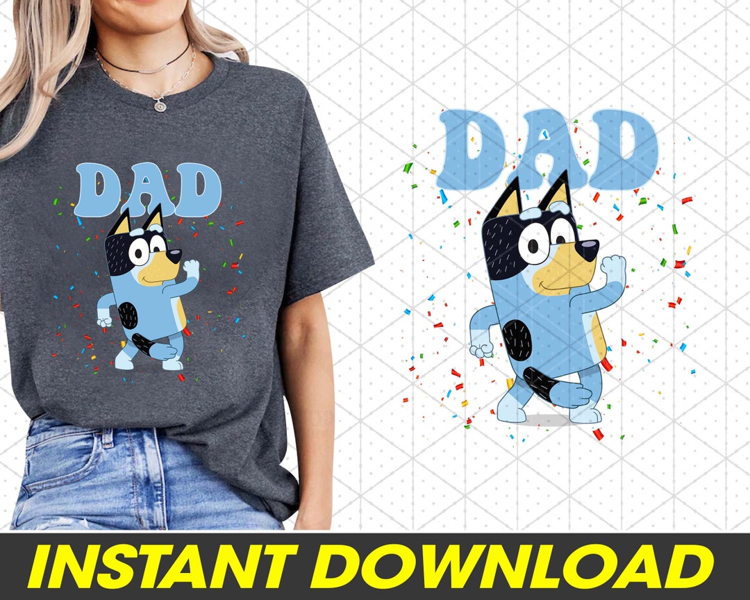 Dad Bluey PNG, Bluey and Bingo, Bluey Family PNG, Bluey Friends Png ...