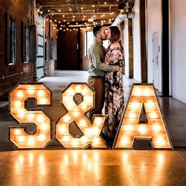 Large Light up Letters - Etsy