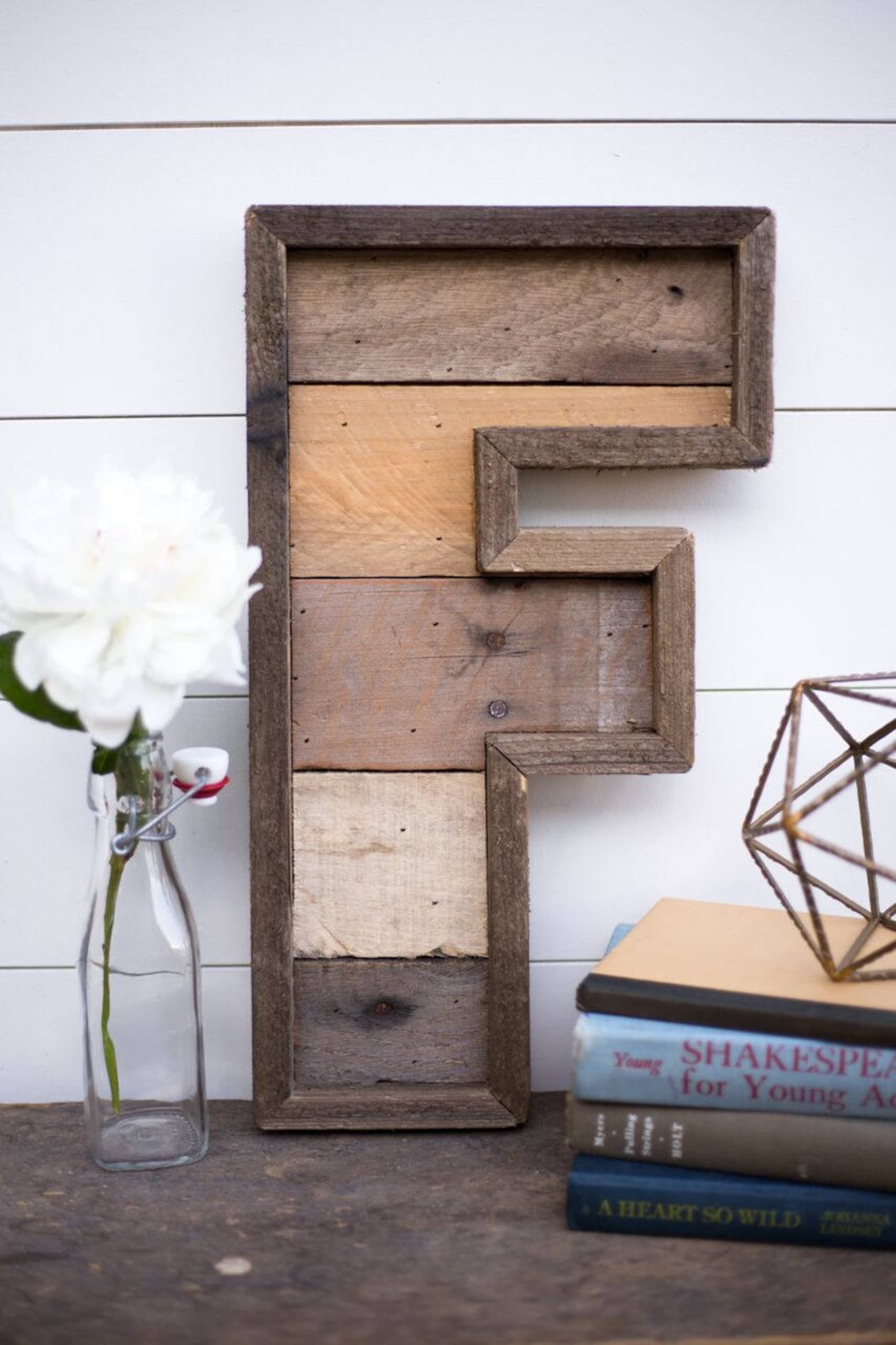 16" Reclaimed Wood Letter: Rustic Farmhouse Decor - Etsy