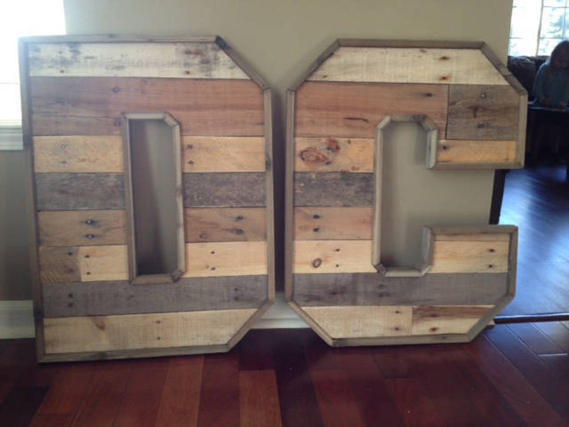 36 Reclaimed Wood Letter Home Large Wood Letter | Etsy