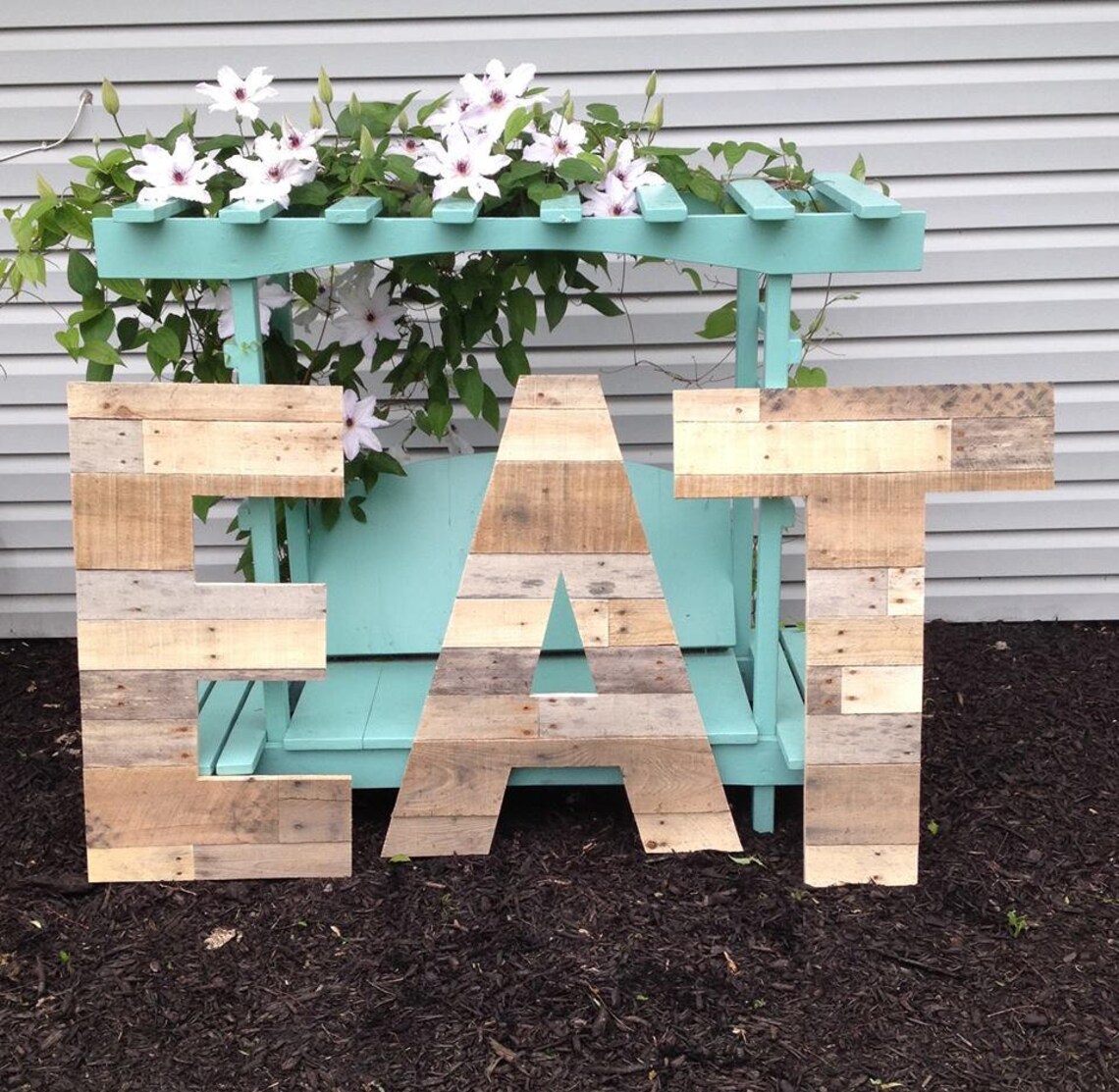 16 Untrimmed Reclaimed Wood Letter Rustic Wood Letters | Etsy
