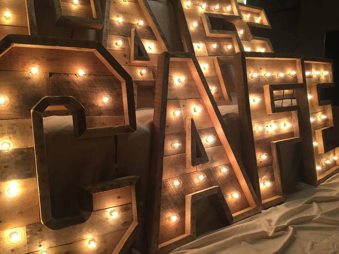 30 Lighted Marquee Letters Large Wood Letters - Etsy