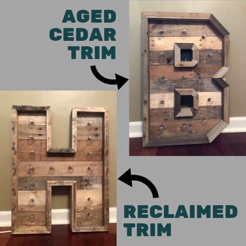 36 Reclaimed Wood Letter Home Large Wood Letter - Etsy