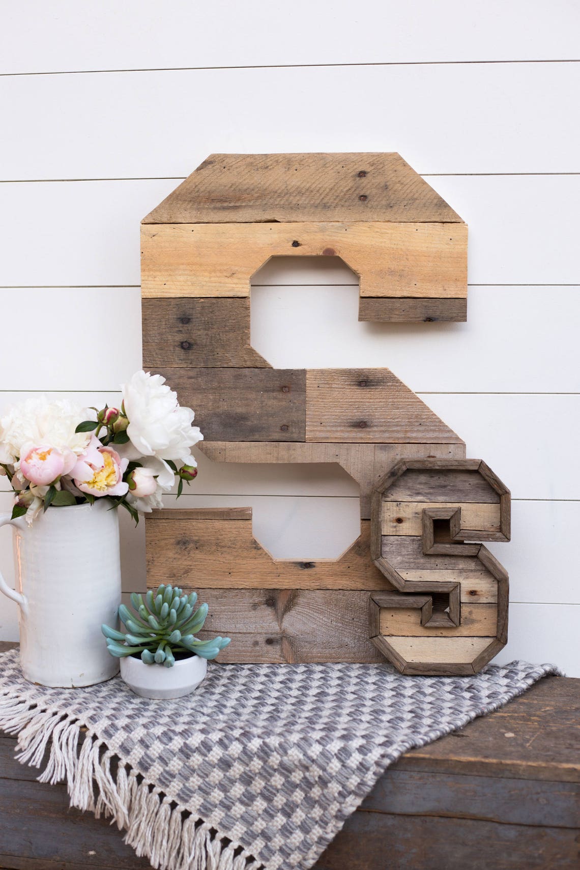 10 Reclaimed Wood Letters Marquee Letter Rustic Wood - Etsy