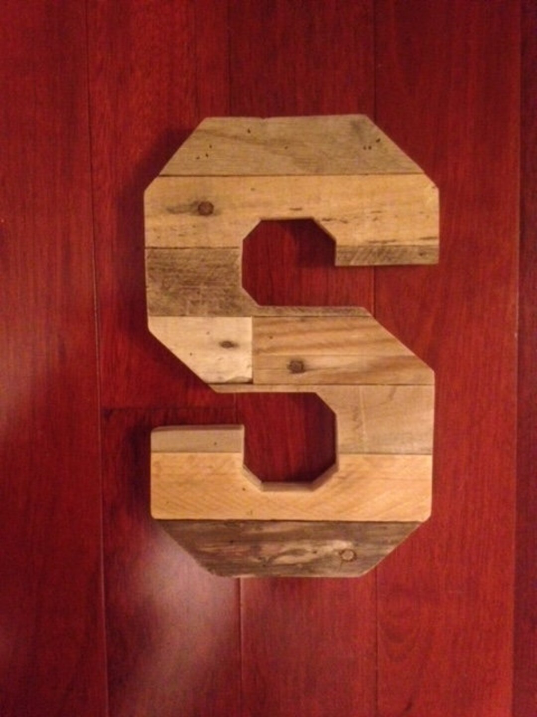 10" Untrimmed Reclaimed Wood Letter | Wooden Letters | Rustic Wood ...