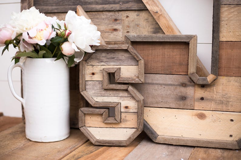 10 Reclaimed Wood Letters Marquee Letter Rustic Wood - Etsy