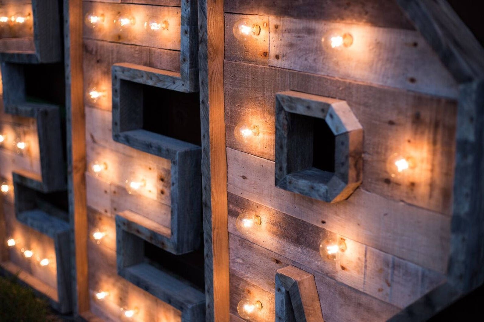 30 Lighted Marquee Letters Large Wood Letters - Etsy