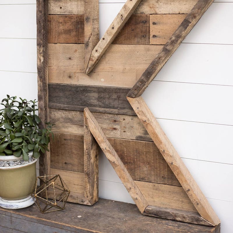 Rustic Wooden Letter - Etsy