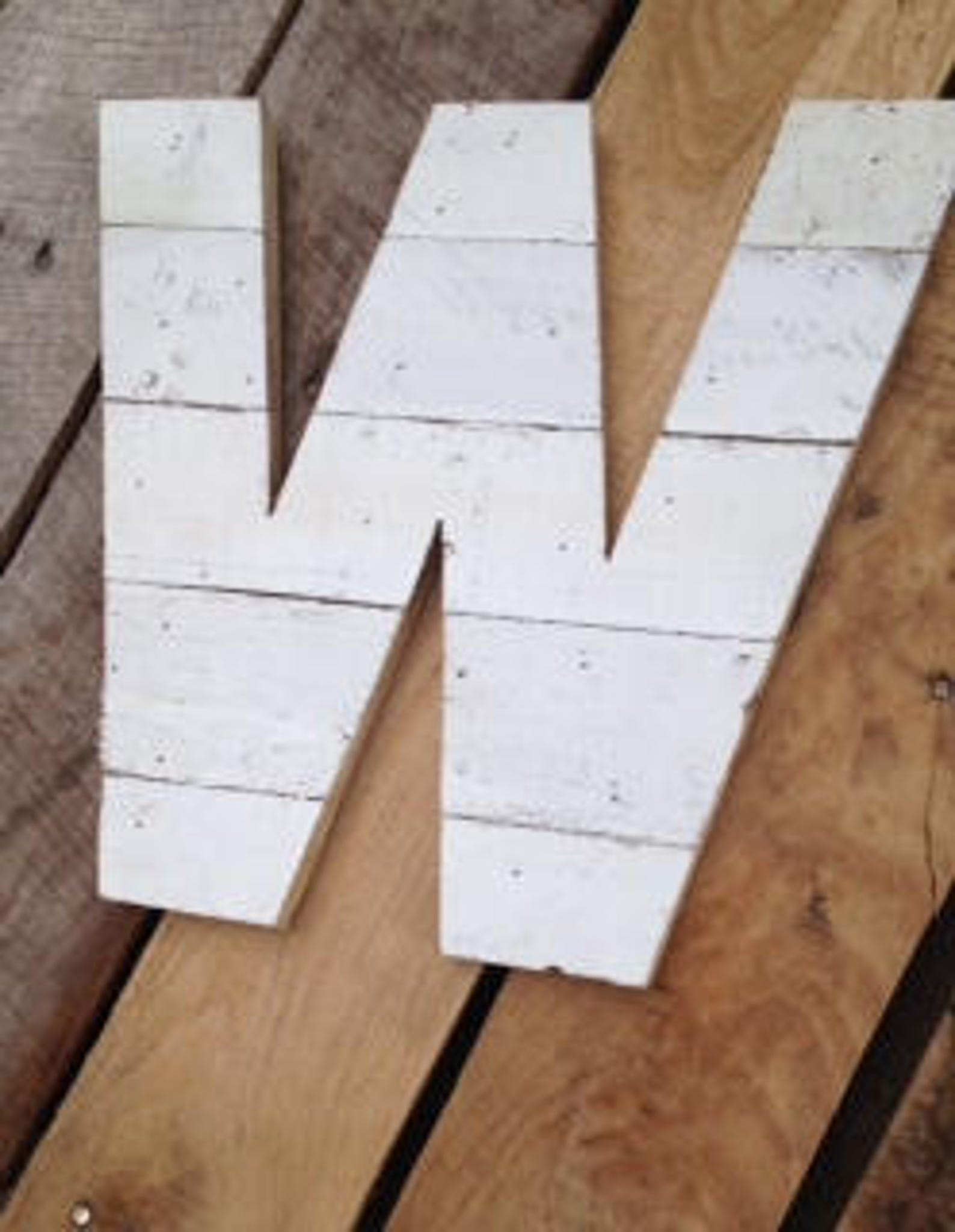 10 Untrimmed Reclaimed Wood Letter Wooden Letters | Etsy