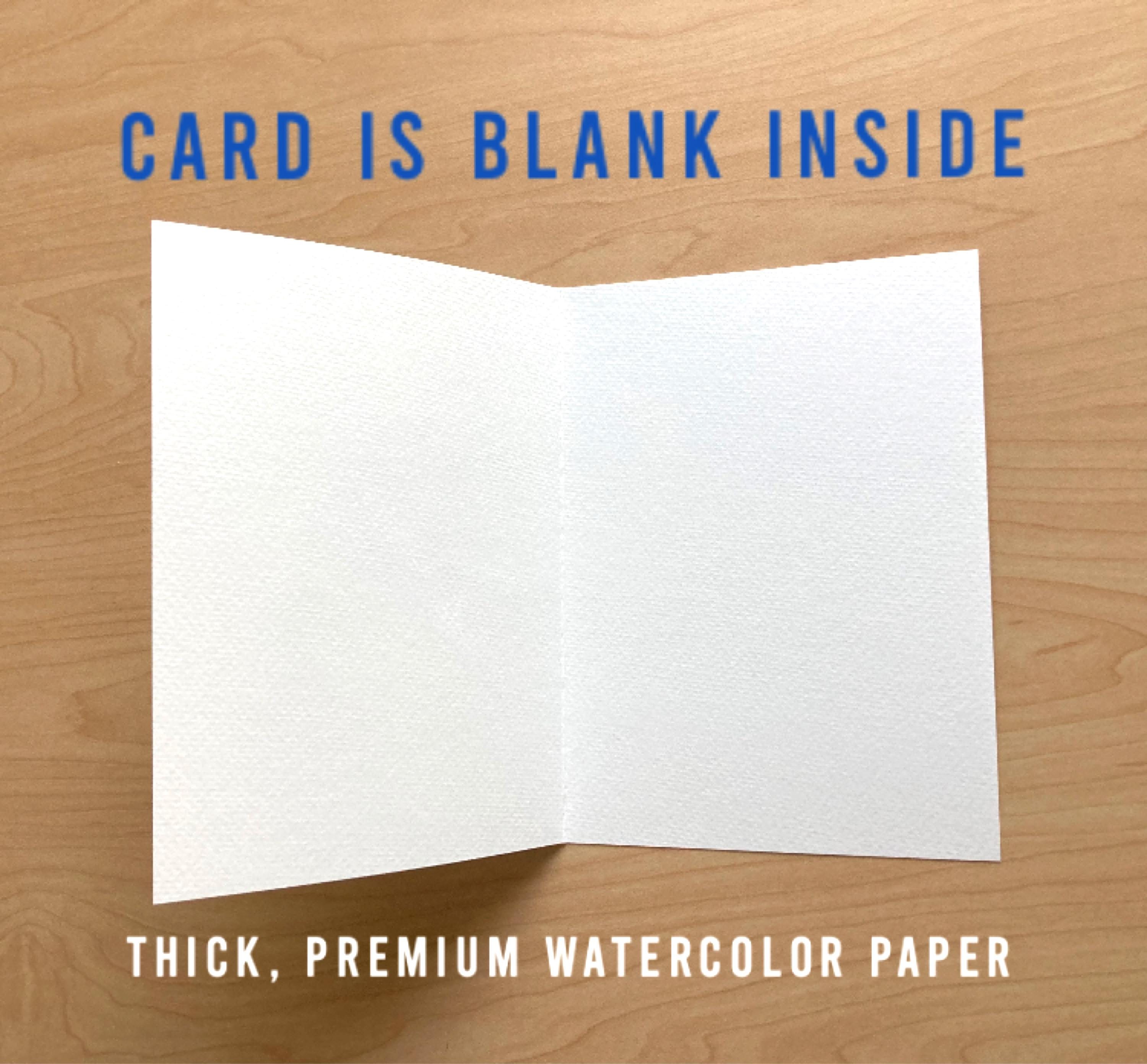 Hand Painted Card, 5"x7",purple Aster Card, Original Watercolor Cards ...