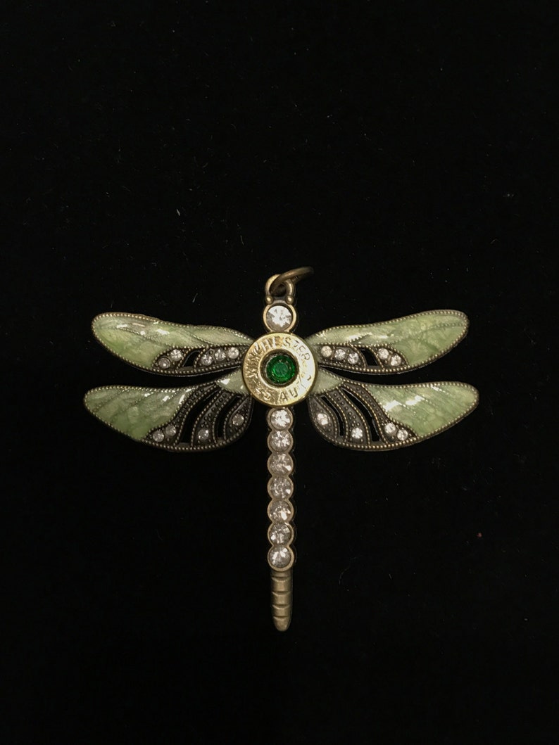 Dragonfly Bullet Necklace Ammo Shell Casing 45 Automatic 270 - Etsy