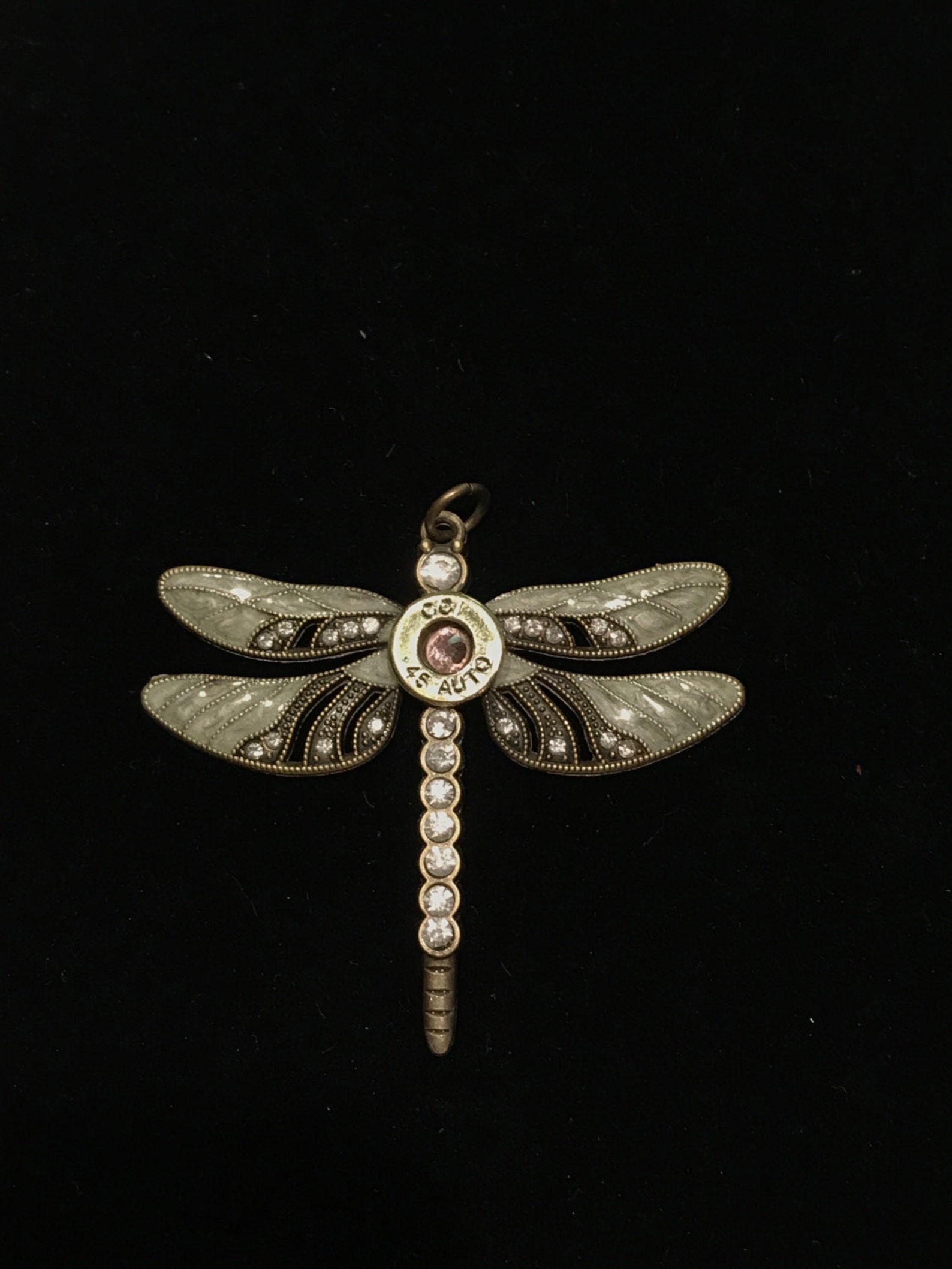 Dragonfly Bullet Necklace Ammo Shell Casing 45 Automatic 270 - Etsy