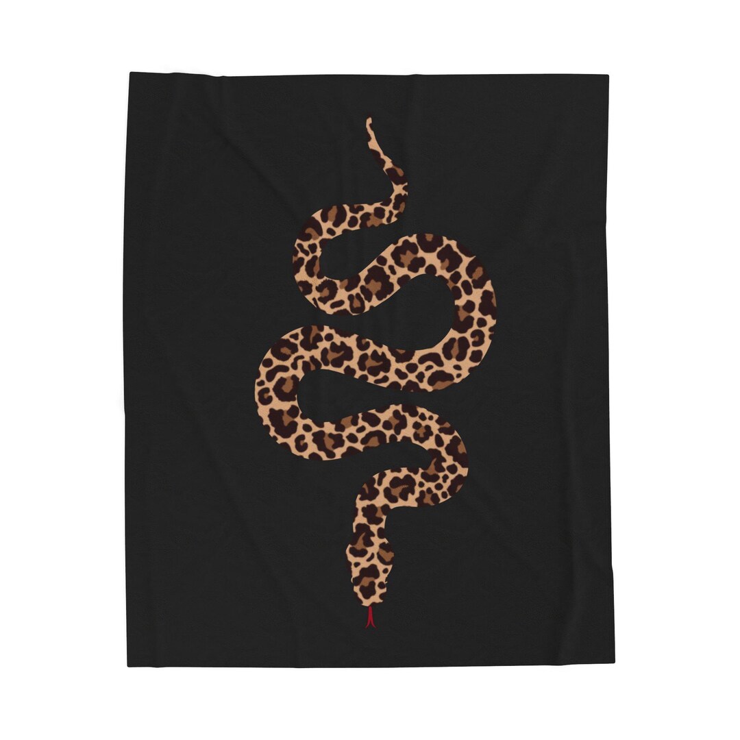 Rockabilly Psychobilly Goth Punk Snake Leopard Print Blanket - Etsy