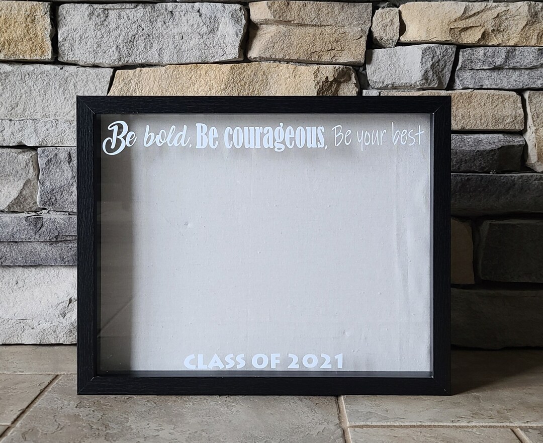 Graduation Cap Tassel Shadowbox: Milestone Keepsake Frame - Be Bold Be ...