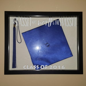 Graduation Cap Tassel Shadowbox, TASSEL Was WORTH the HASSLE, Milestone ...