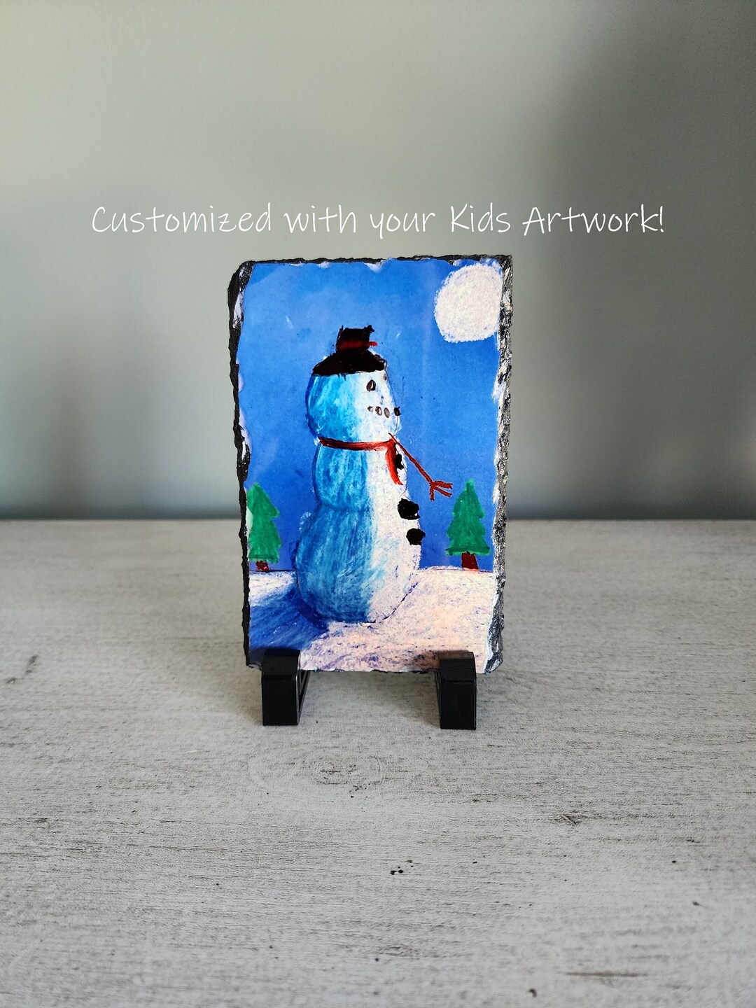 Personalized Photo Slate, Kids Artwork, Children's Artwork, Child Art ...