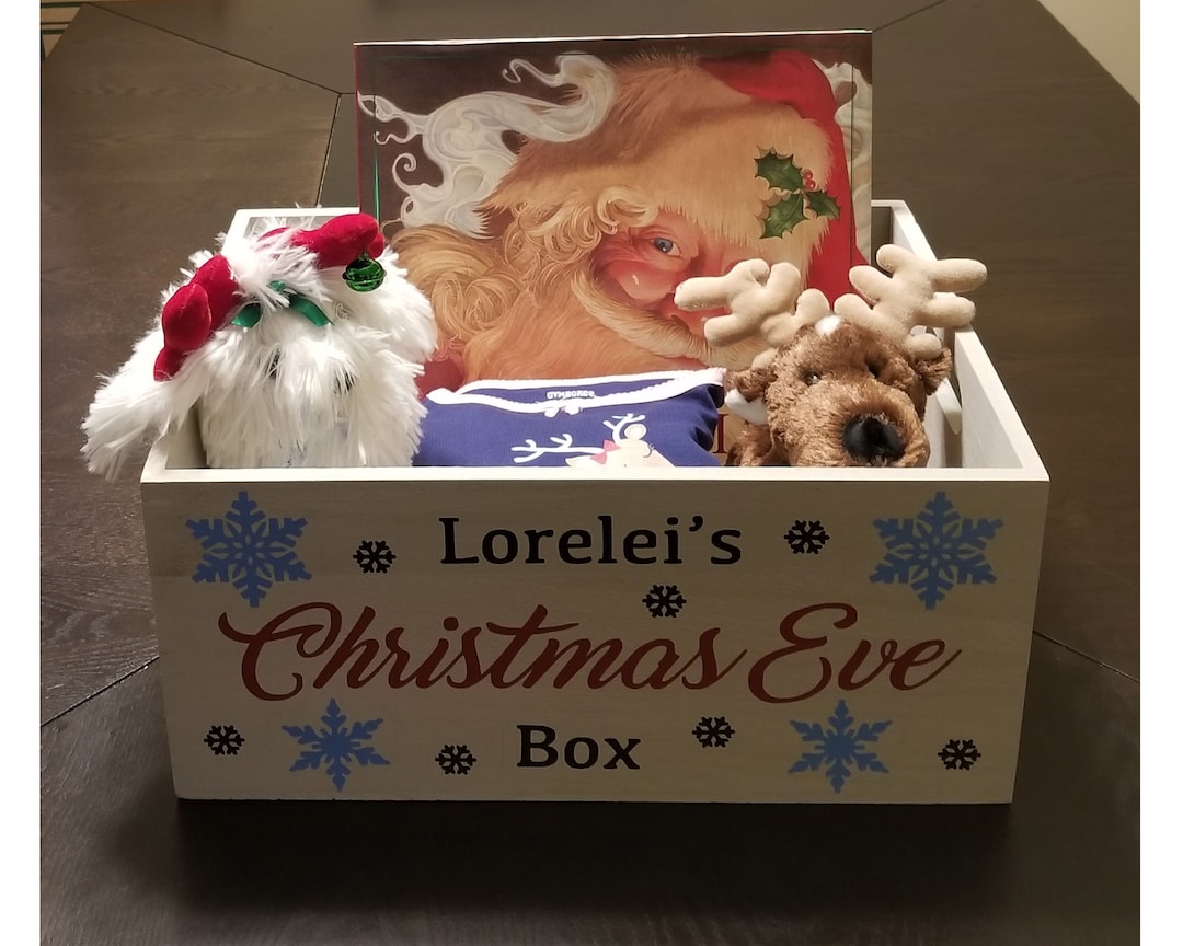 Christmas Eve Box, Christmas Eve Crate, Santa Box, Christmas Box, Xmas ...