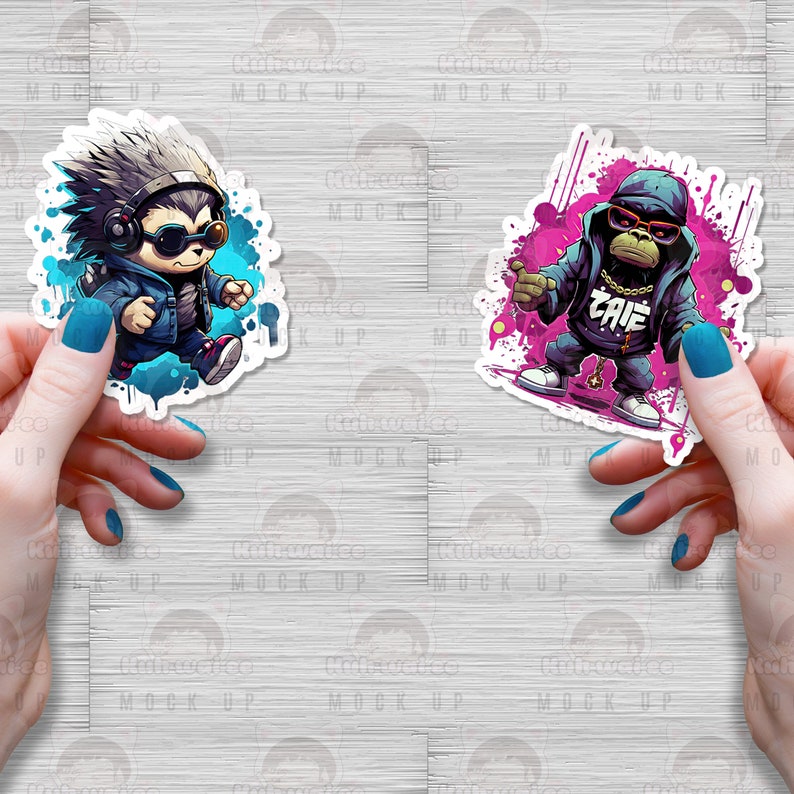 Kawaii Chibi Sticker PNG Clipart Graffiti Stickers Digital Prints ...