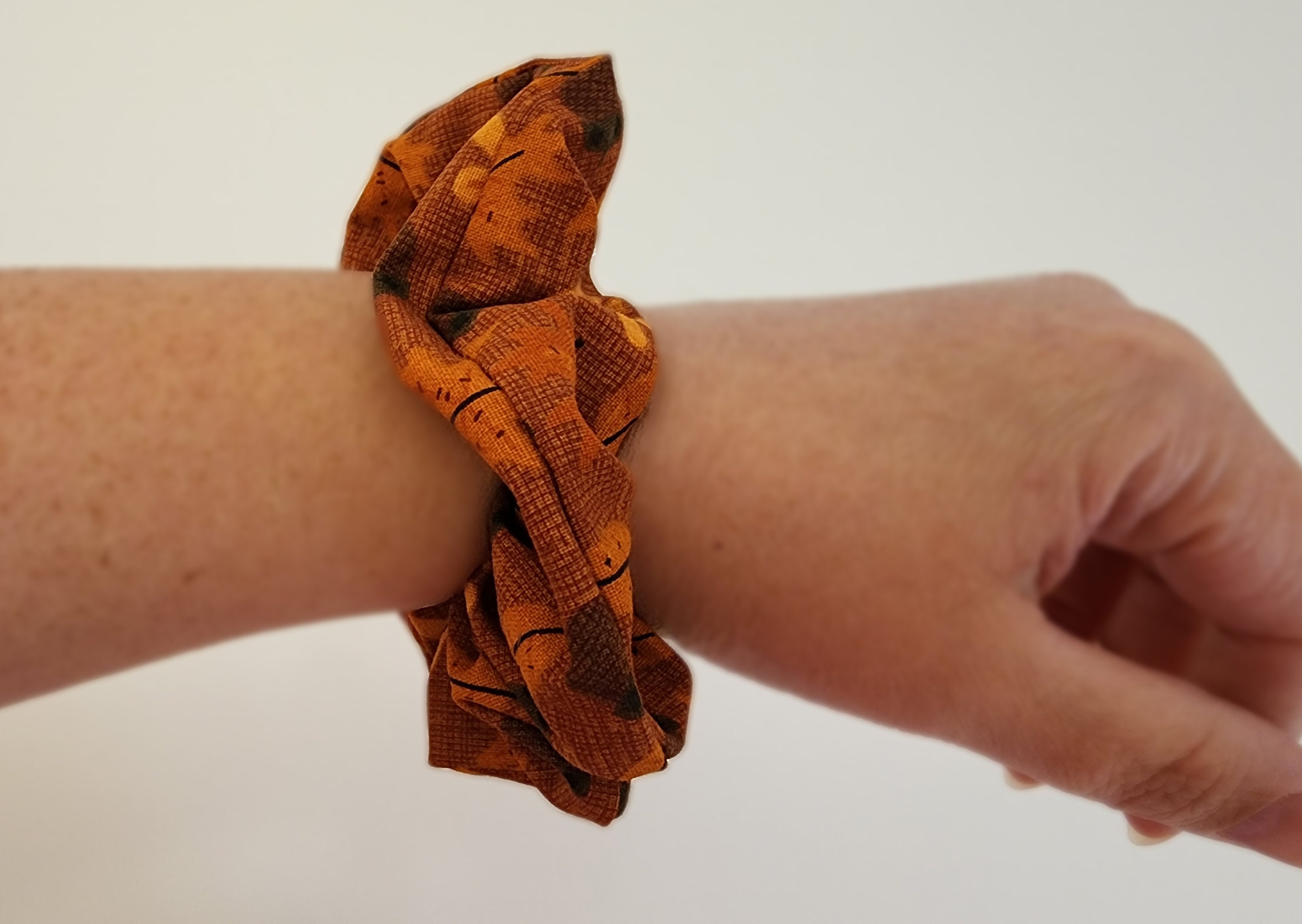 Scrunchies Fall Orange Leaf Scrunchies Pumpkin Scrunchies Autumn Leaf ...