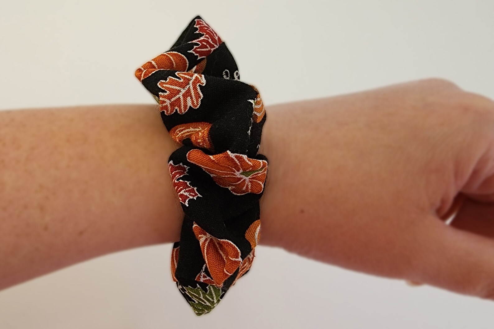 Scrunchies Fall Orange Leaf Scrunchies Pumpkin Scrunchies Autumn Leaf ...