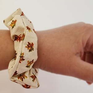 Scrunchies Fall Orange Leaf Scrunchies Pumpkin Scrunchies Autumn Leaf ...