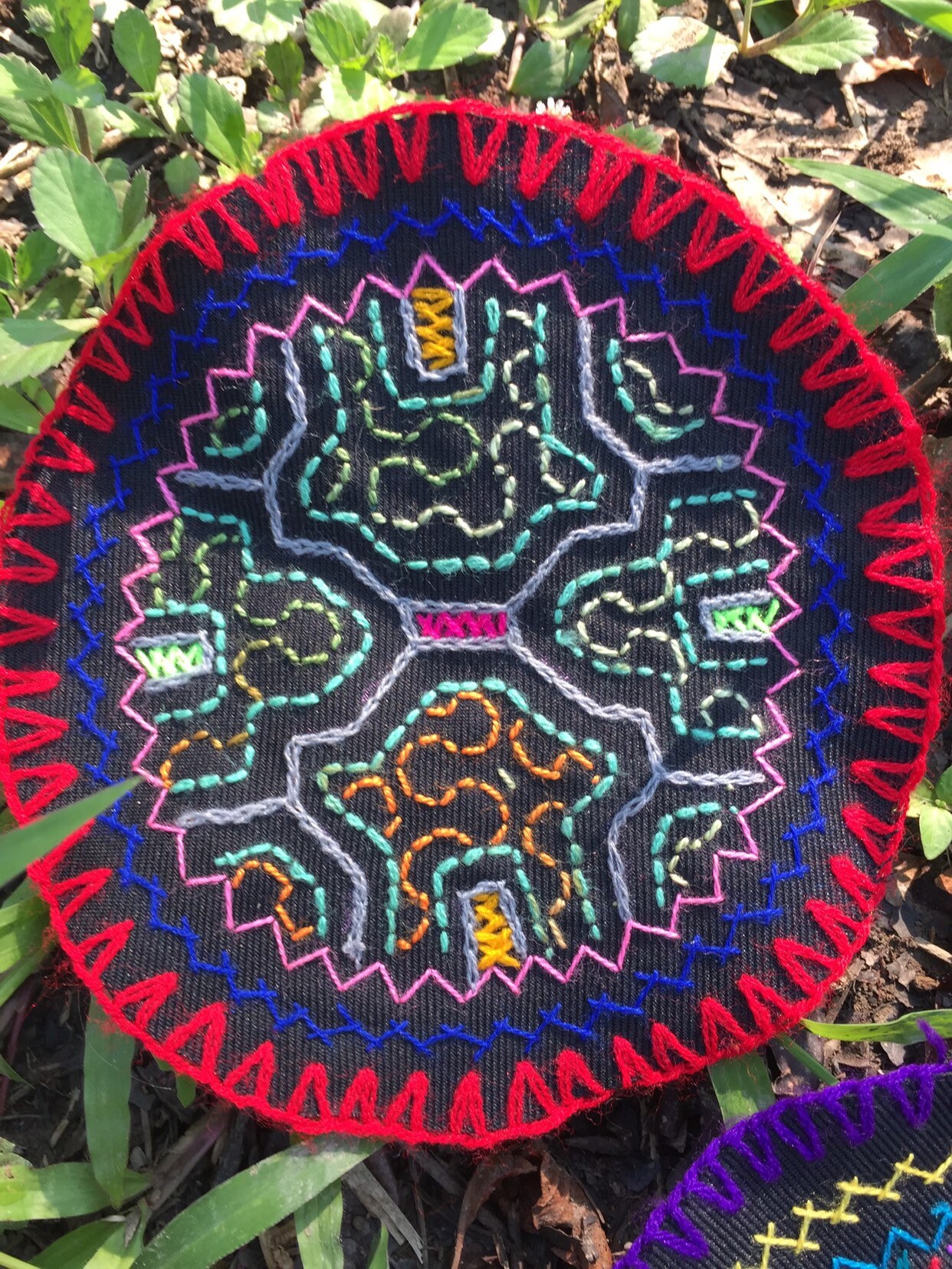 Shipibo Embroidered Patches | Etsy