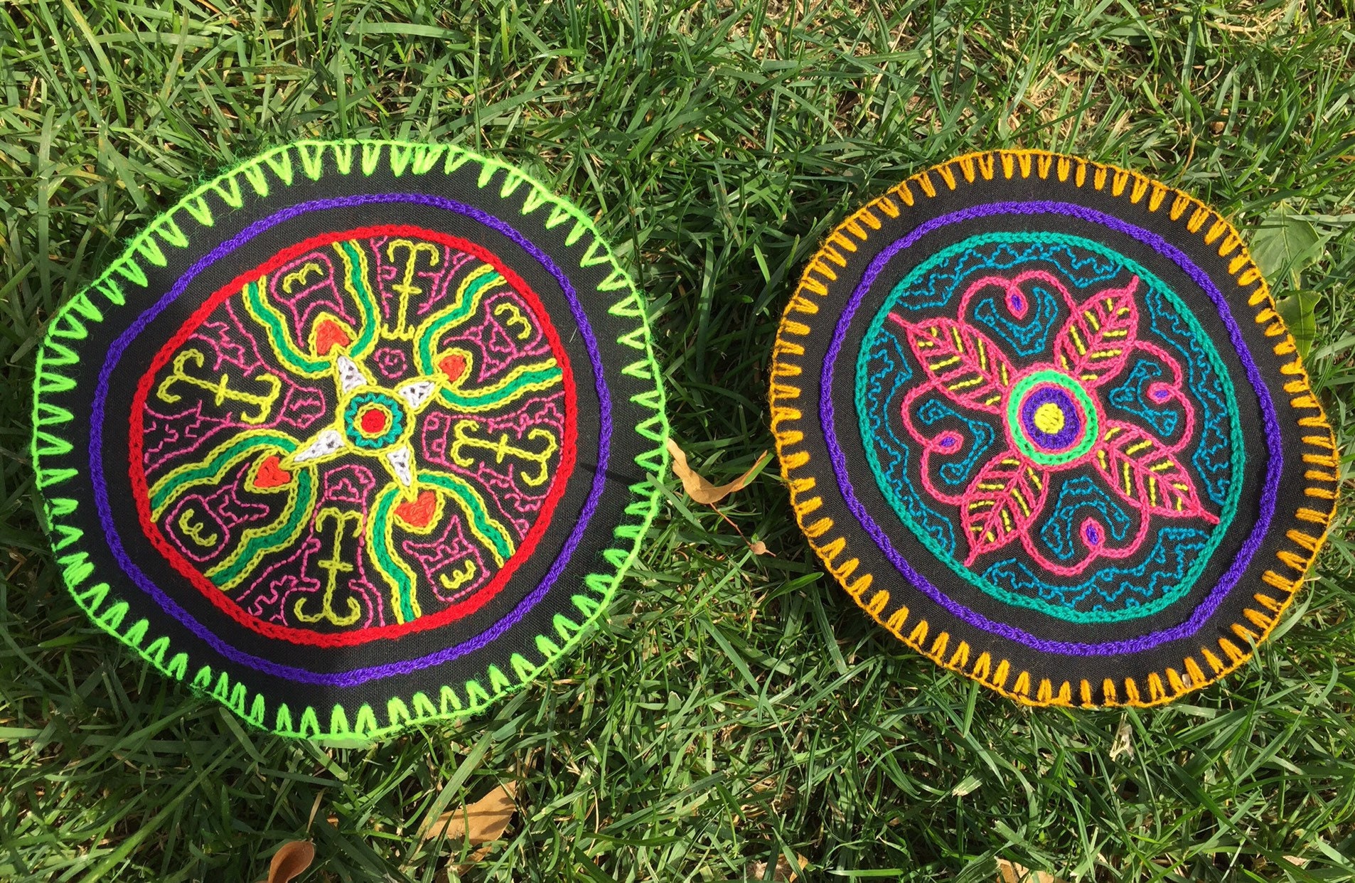 Shipibo Embroidered Patches | Etsy