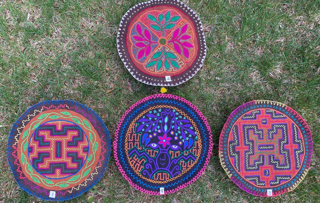 Large Shipibo Embroidered Patches - Etsy