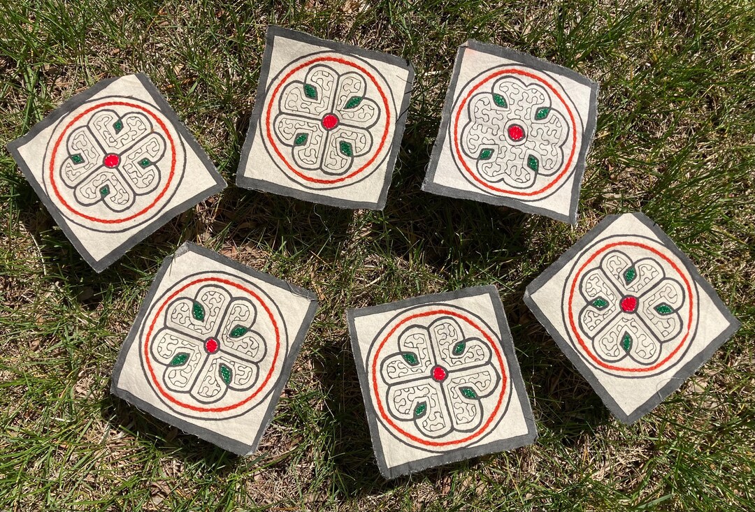 Set Shipibo Textile Coasters - Etsy