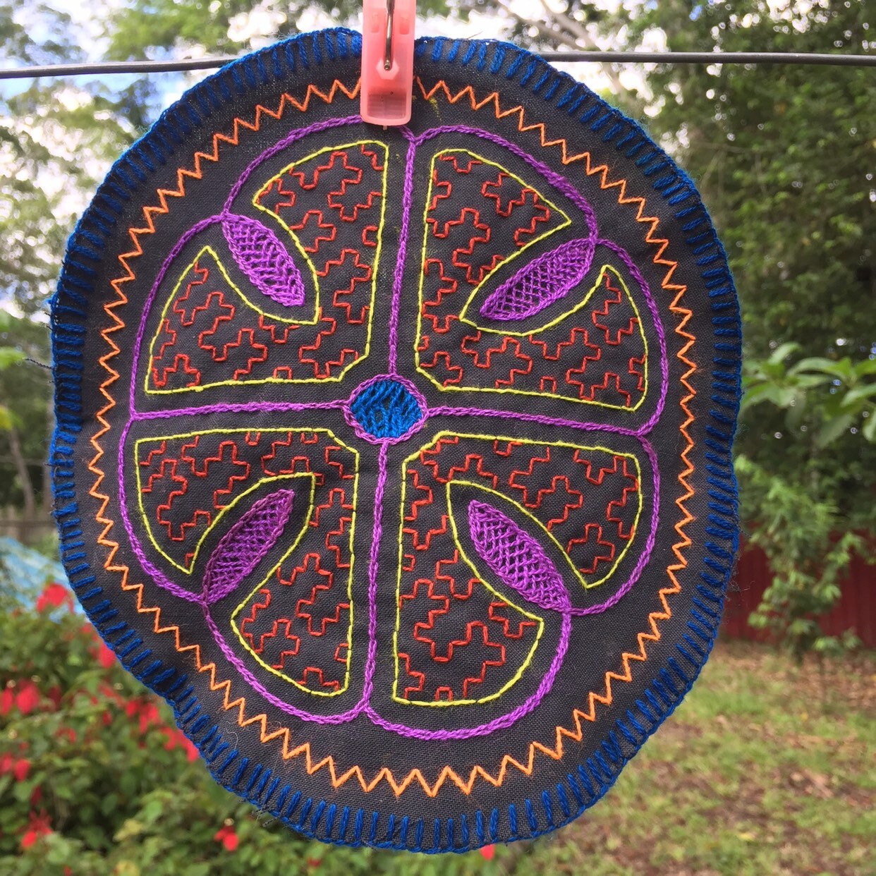 Shipibo Embroidered Patches | Etsy