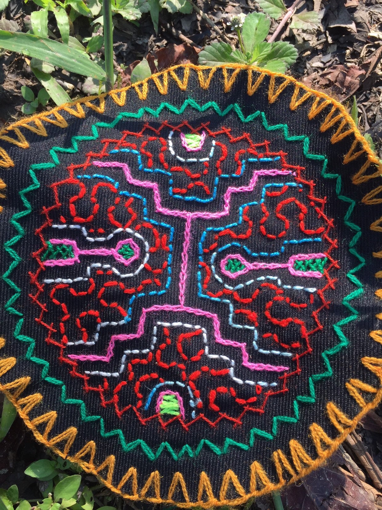 Shipibo Embroidered Patches | Etsy