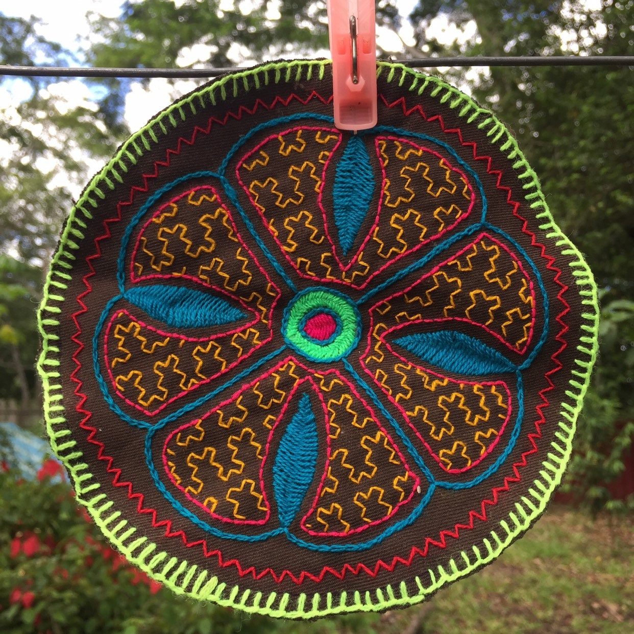 Shipibo Embroidered Patches | Etsy