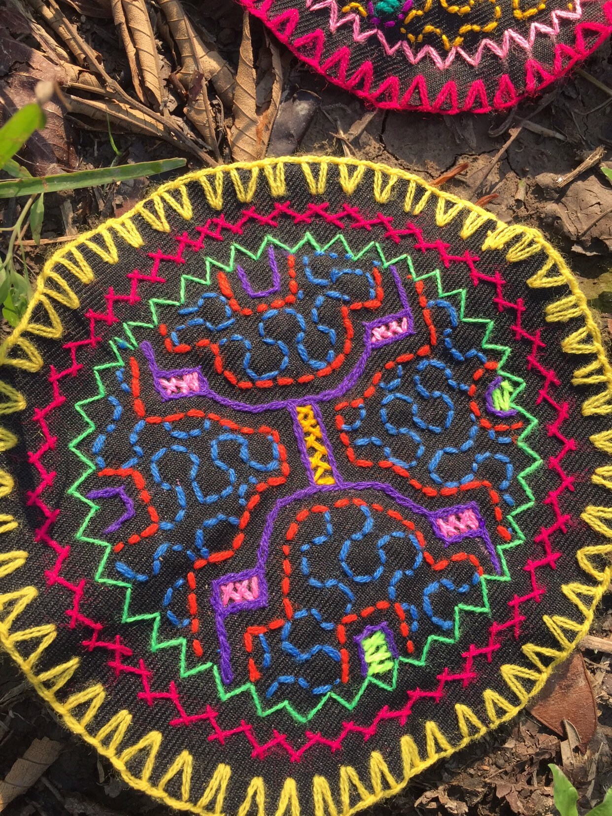 Shipibo Embroidered Patches | Etsy