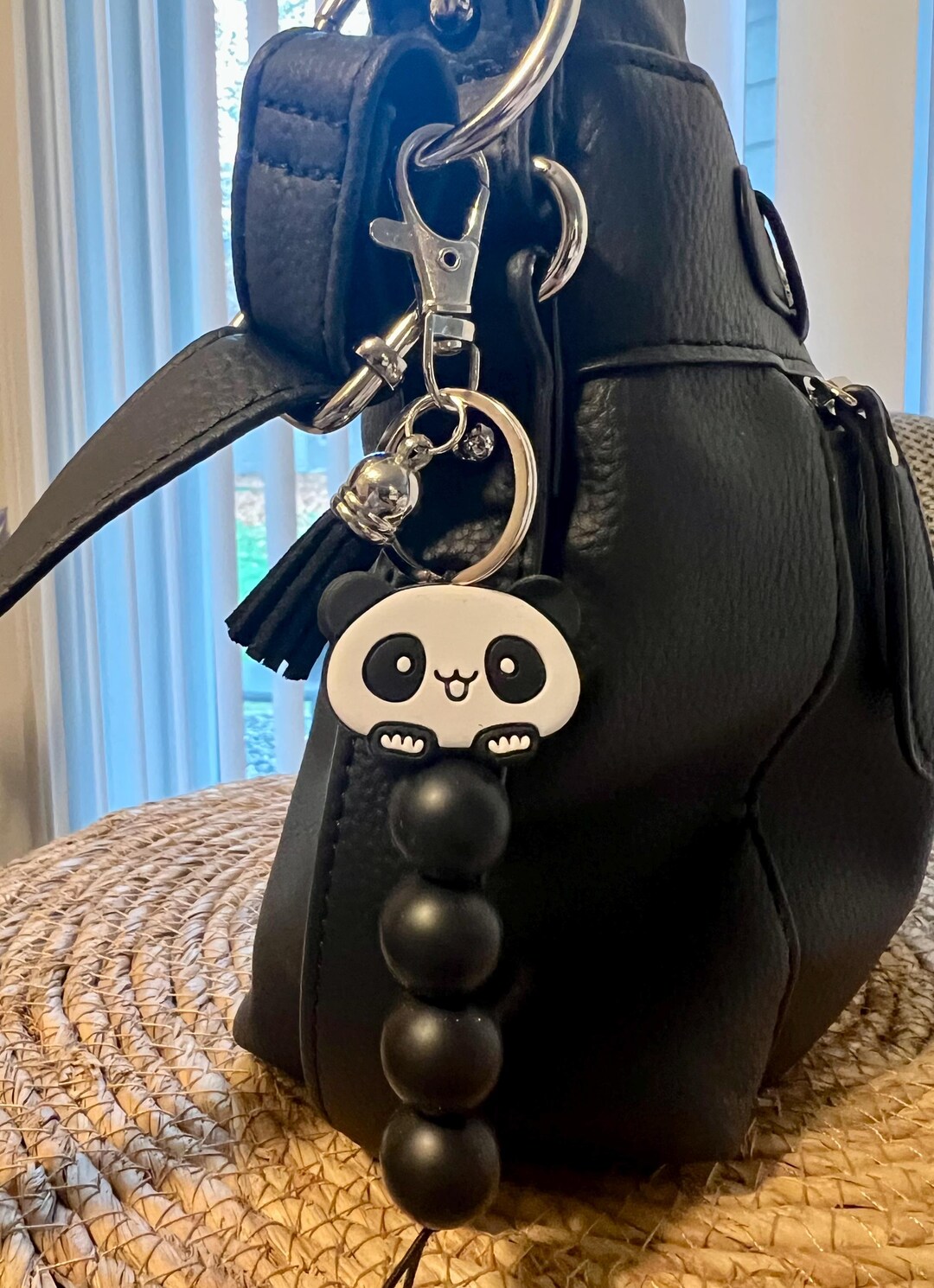 Panda Keychain With Swivel Lobster Keyring and Tassel - Etsy