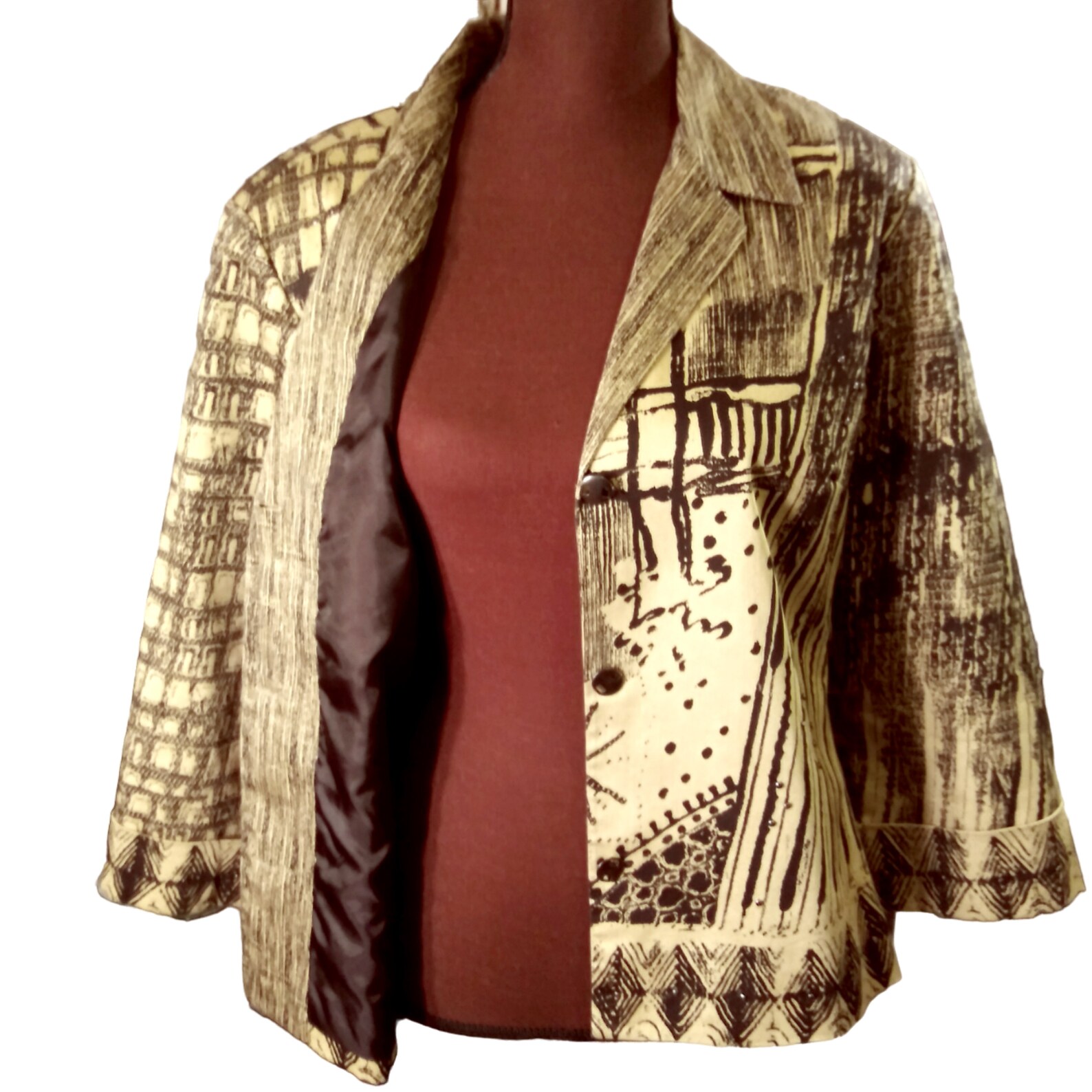 Nancy Bolen City Girl Size Large Jacket, Vintage Women's Jacket, Plus ...