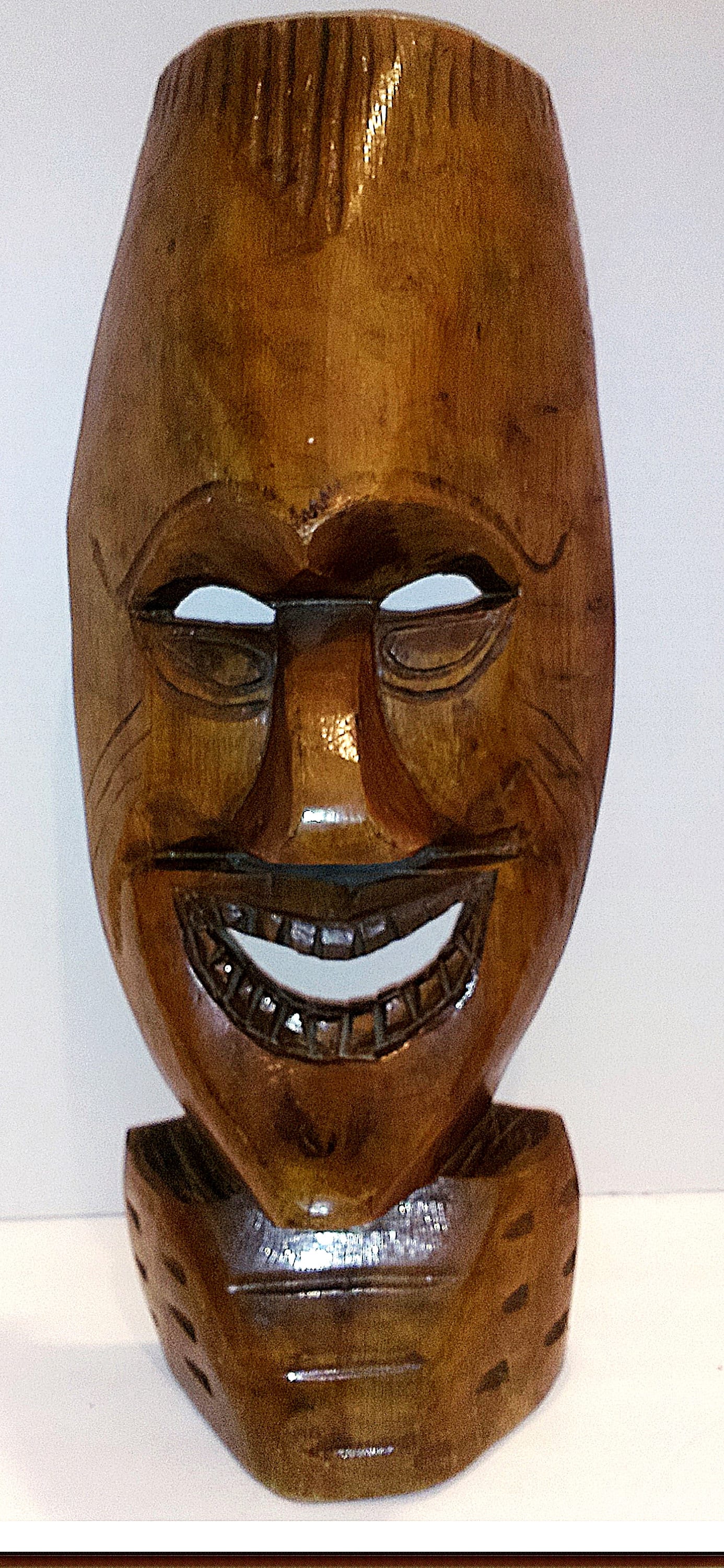 Tiki Wood Carving Tiki Mask Wood Mask Polynesian Mask | Etsy