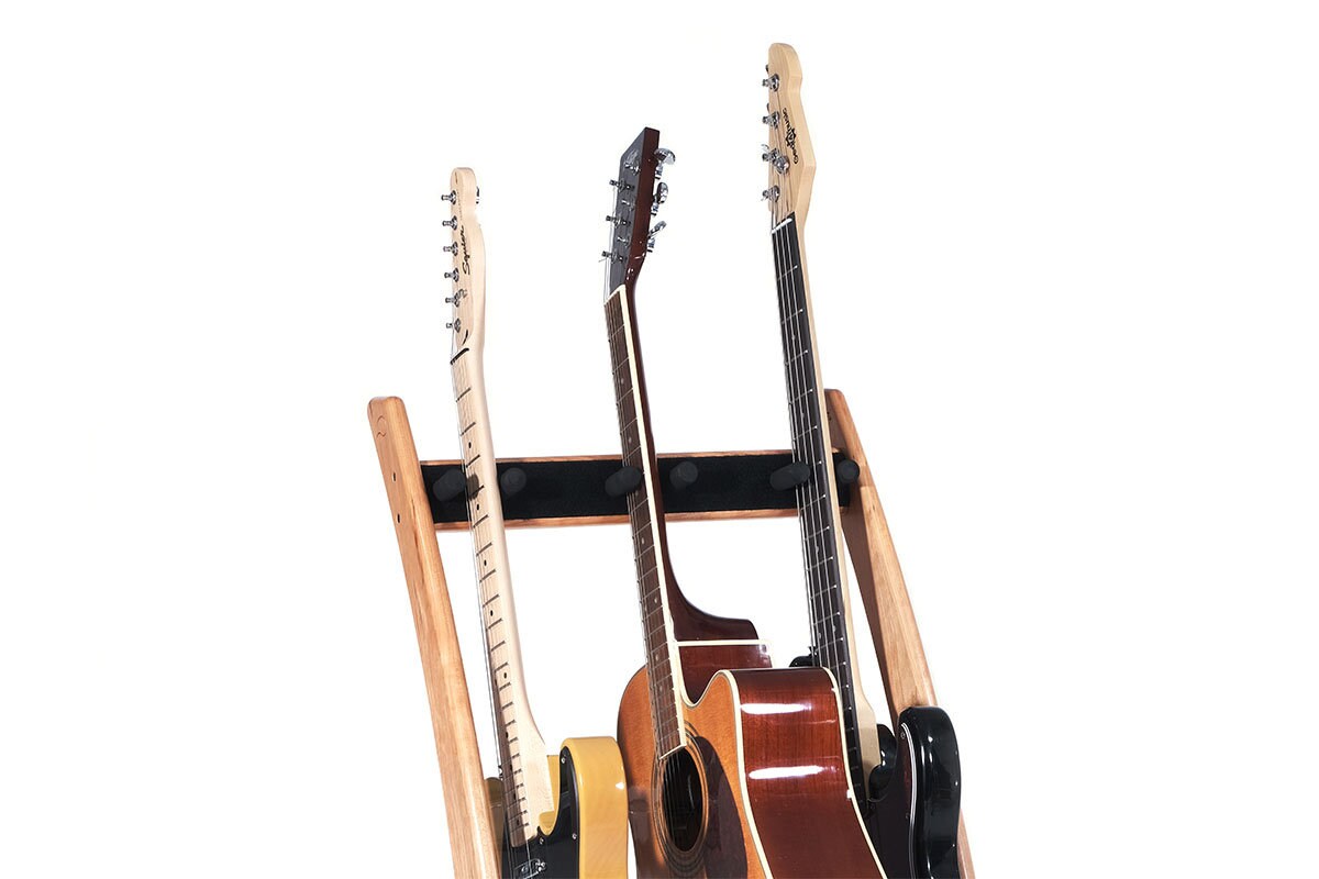 Ruach GR-3 Curve Customisable 3 Way Guitar Rack and Holder for Guitars ...