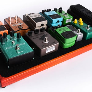 Ruach Carnaby St Handmade Hardwood Pedal Board Pedalboard for Guitar ...